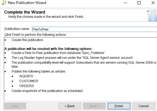 MS SQL Server Replication or Synchronization Peer-to-Peer Topology